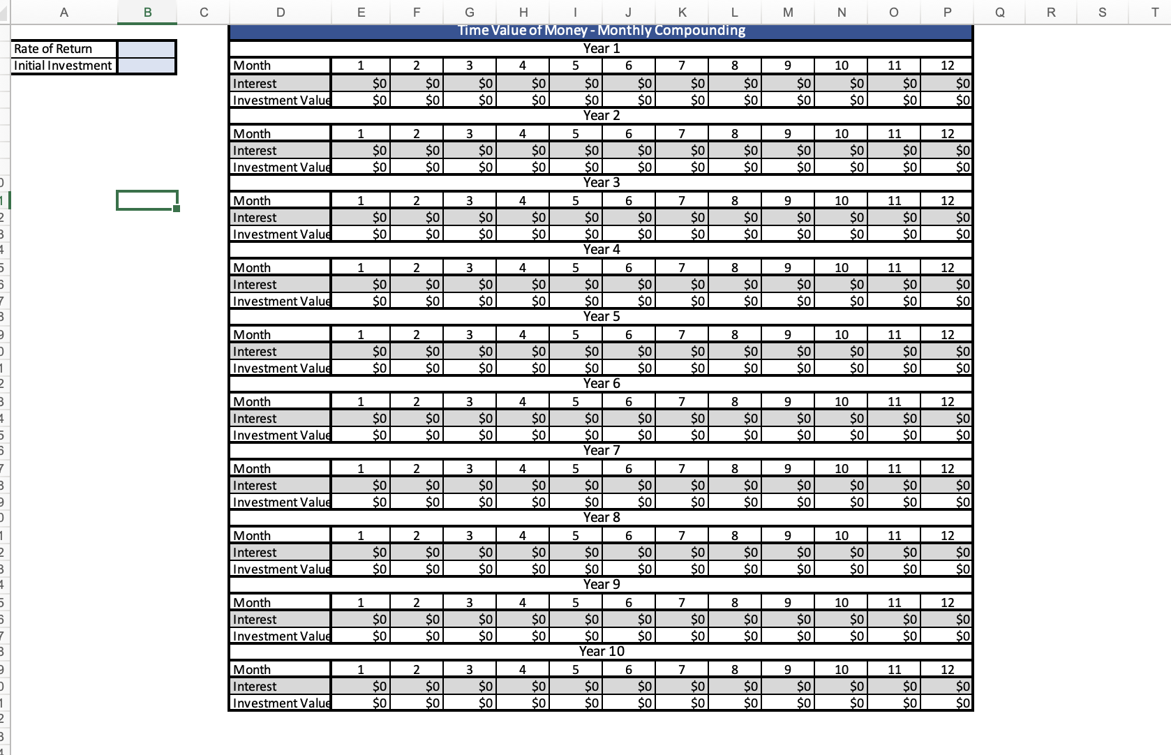 FIN 320 Project Two Financial Assumptions When a | Chegg.com