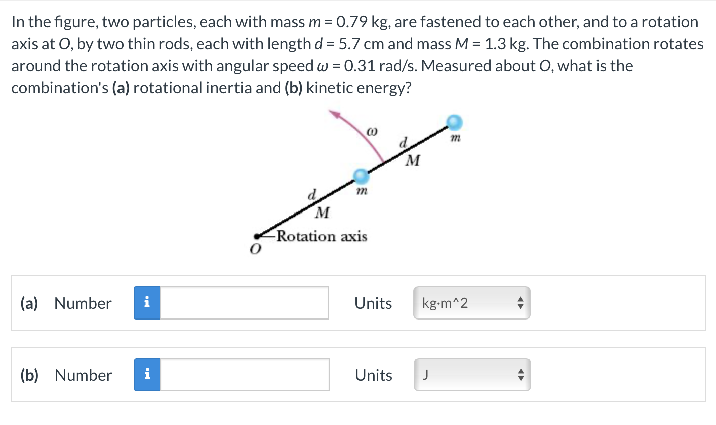 Solved In the figure, two particles, each with mass | Chegg.com