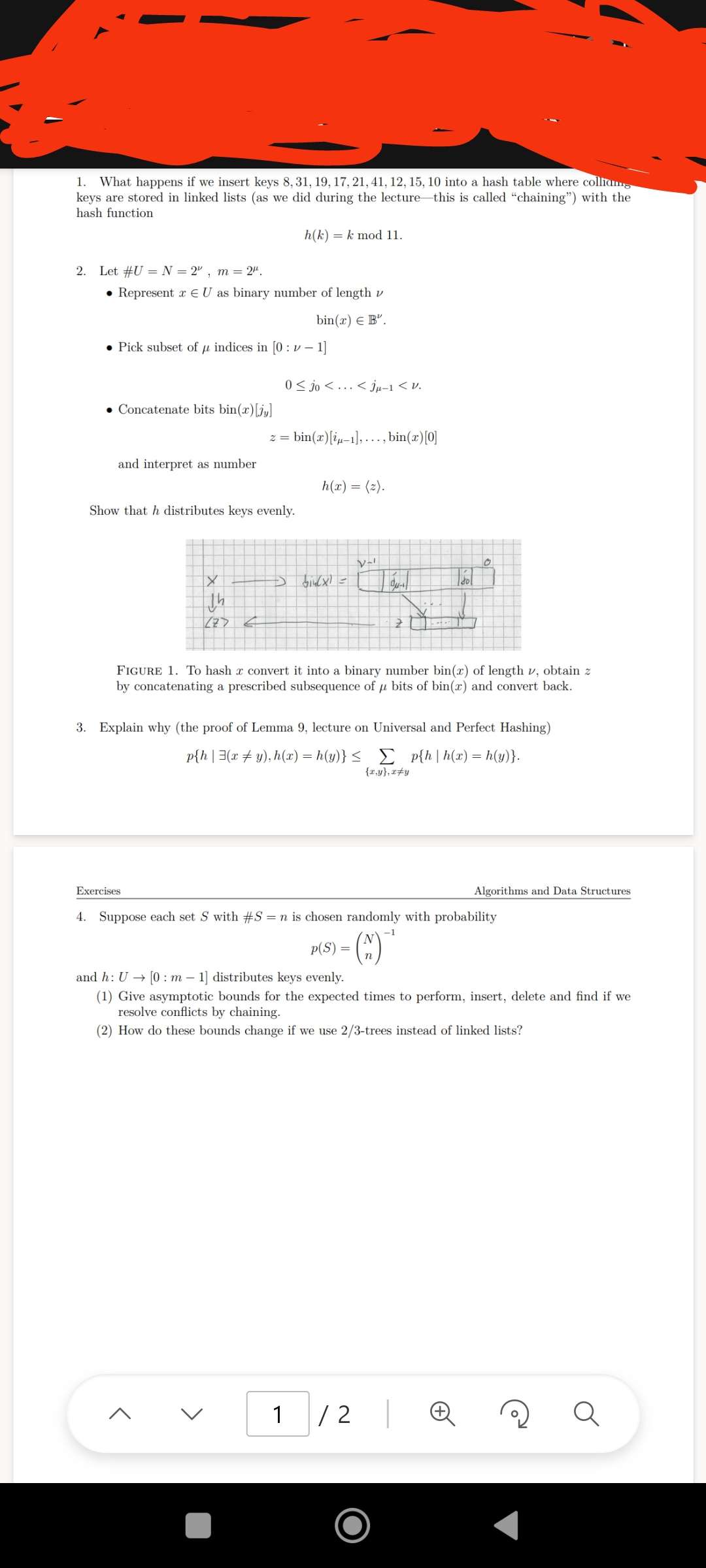 Solved What happens if we insert keys | Chegg.com