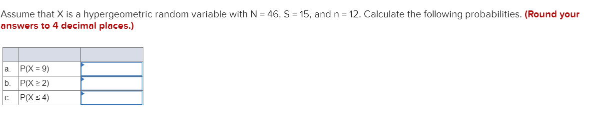 Solved Assume that X is a hypergeometric random variable | Chegg.com