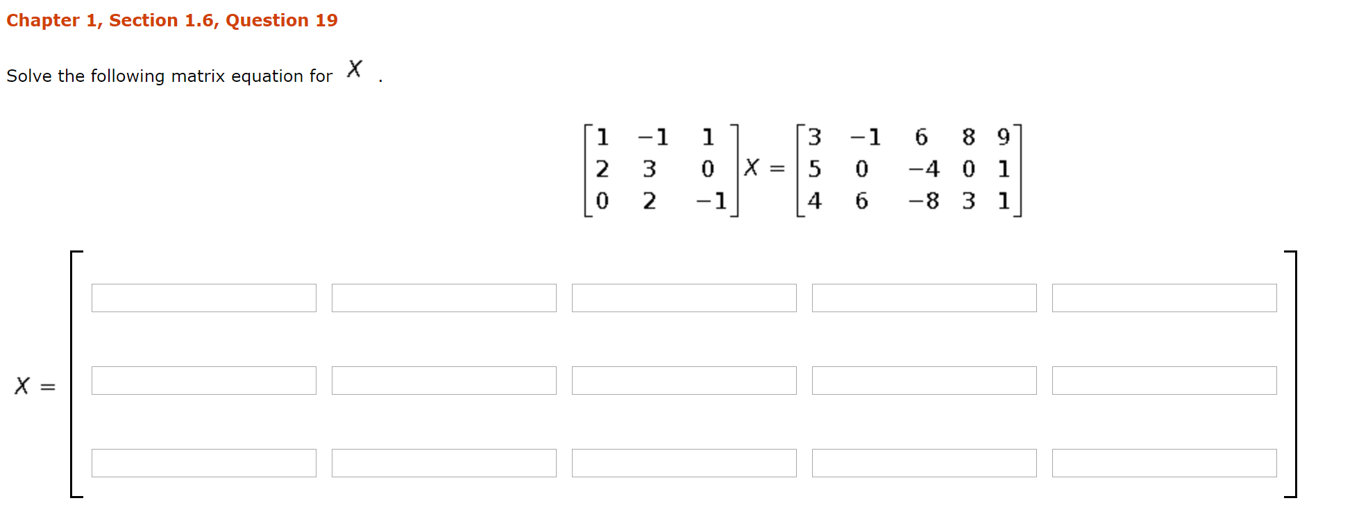 Solved Chapter 1, Section 1.6, Question 19 Solve the | Chegg.com