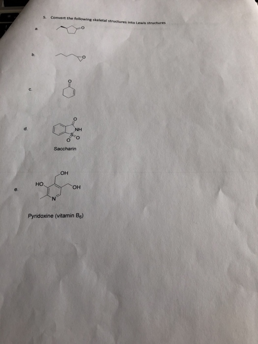 Solved Convert the following skeletal structures into Lewis | Chegg.com