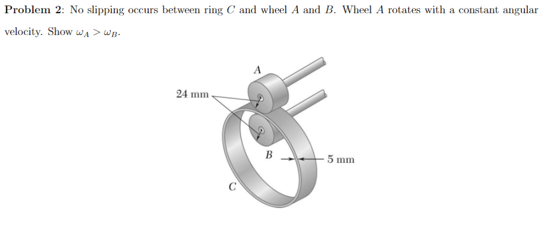 Solved Problem 2: No slipping occurs between ring C and | Chegg.com
