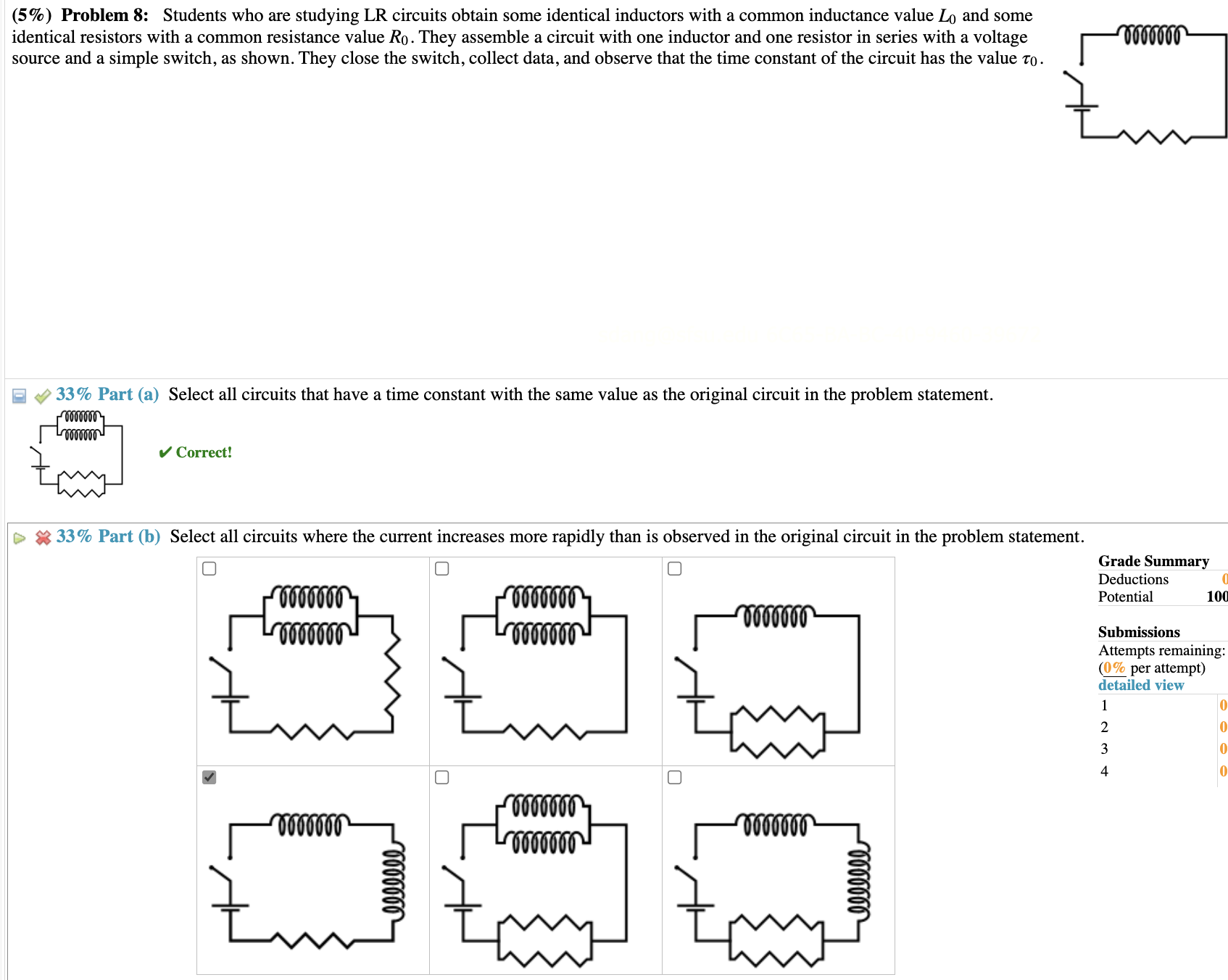 Solved (5\%) Problem 8: Students who are studying LR | Chegg.com