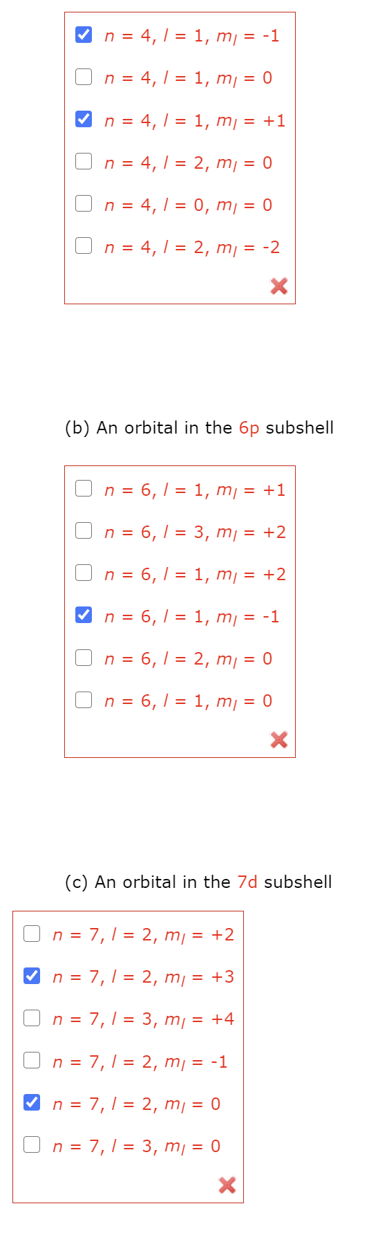 Solved In each of the examples below select the | Chegg.com