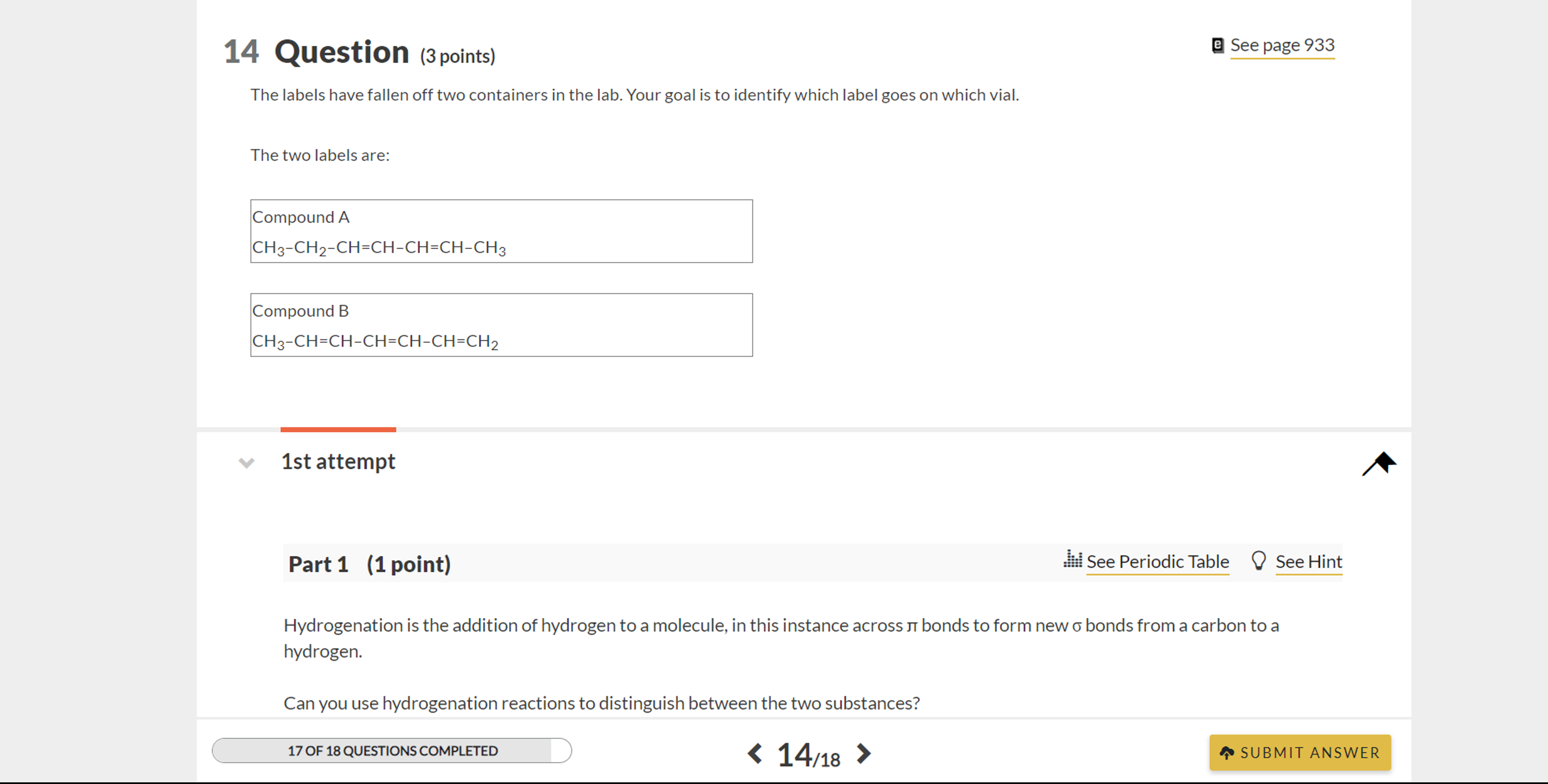 Solved 14 ﻿Question (3points)The labels have fallen off two | Chegg.com
