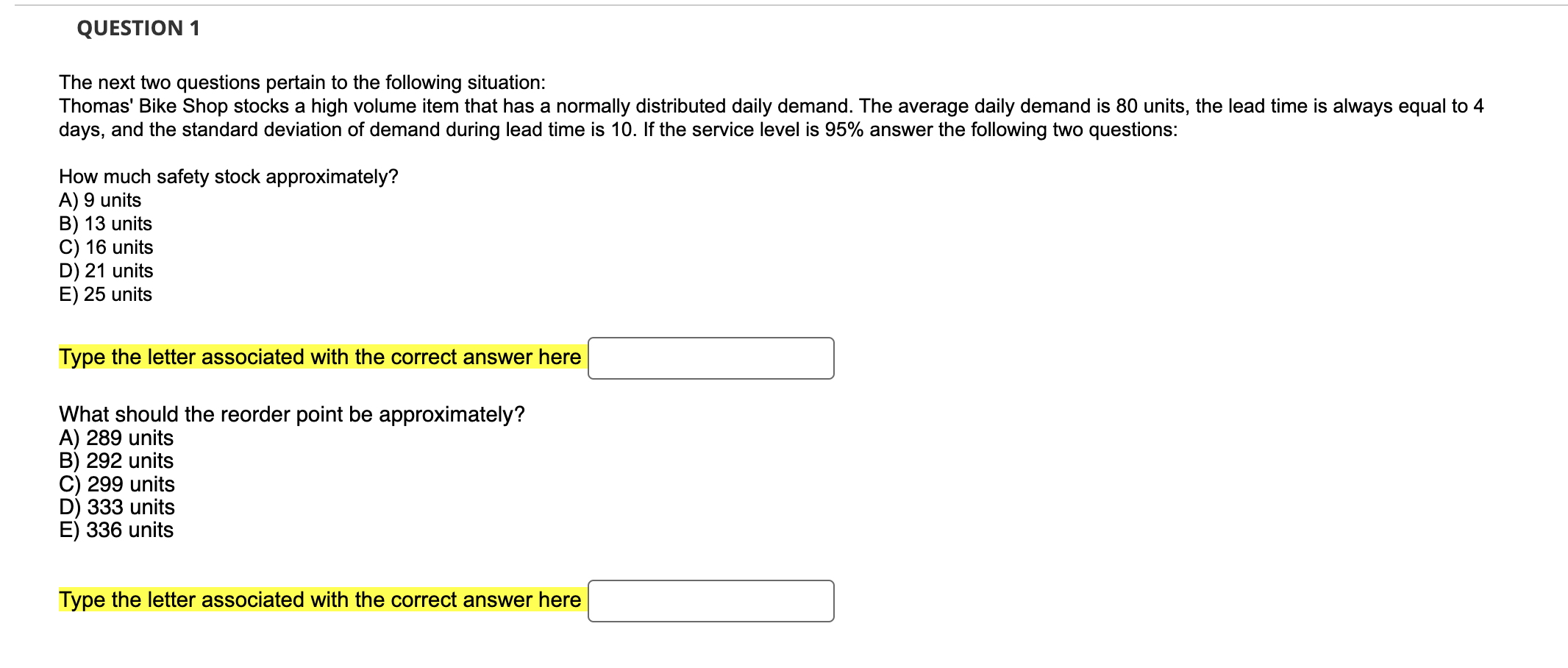 Solved QUESTION 1The next two questions pertain to the | Chegg.com