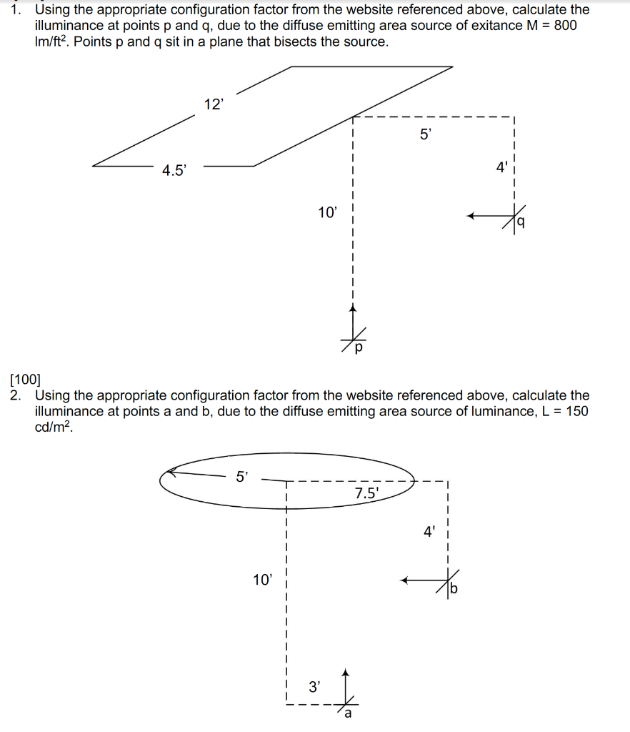 A catalog of radiative transfer configuration factors | Chegg.com