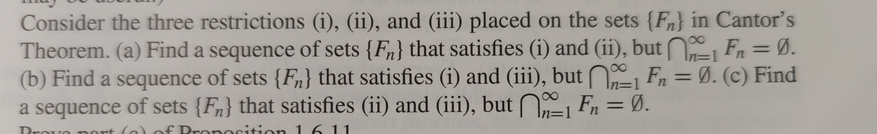 Consider the three restrictions (i), (ii), and (iii) | Chegg.com