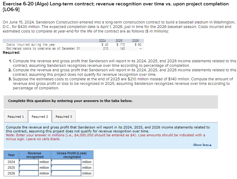 Solved On June 15,2024 , Sanderson Construction entered Into | Chegg.com