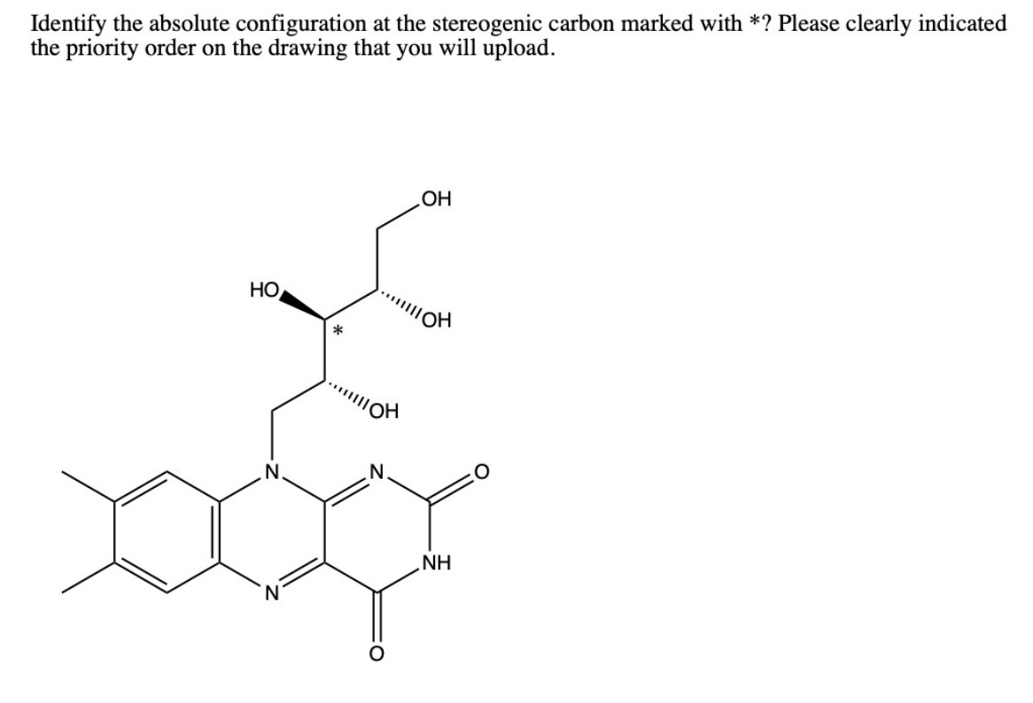 Solved Identify the absolute configuration at the | Chegg.com