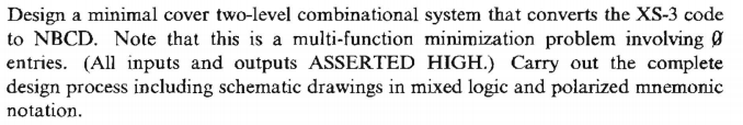 Solved Design a minimal cover two-level combinational system | Chegg.com