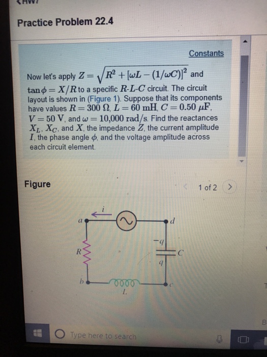 Solved Practice Problem 22.4 Constants Now let's apply z = | Chegg.com