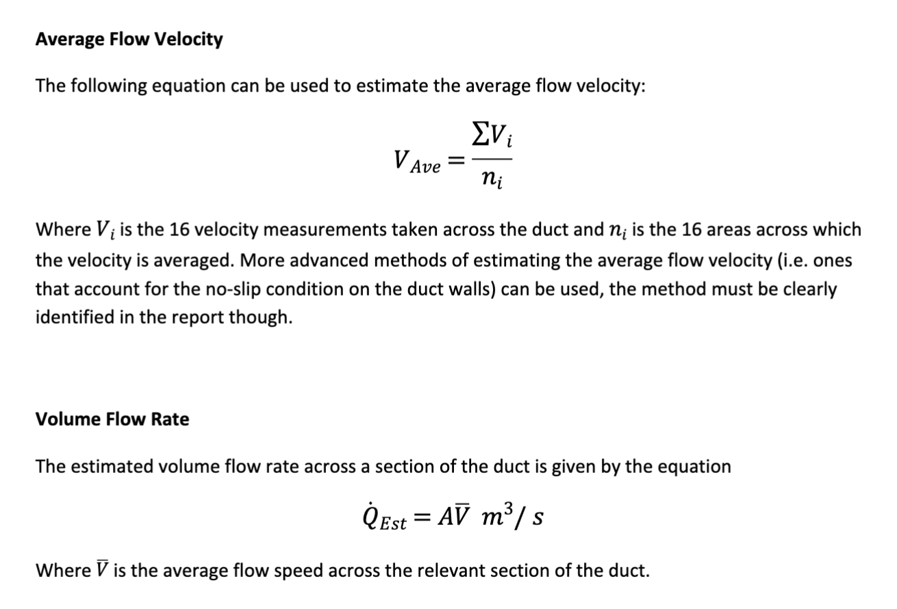 Solved Measurement of Airflow experiment, . Include sample | Chegg.com