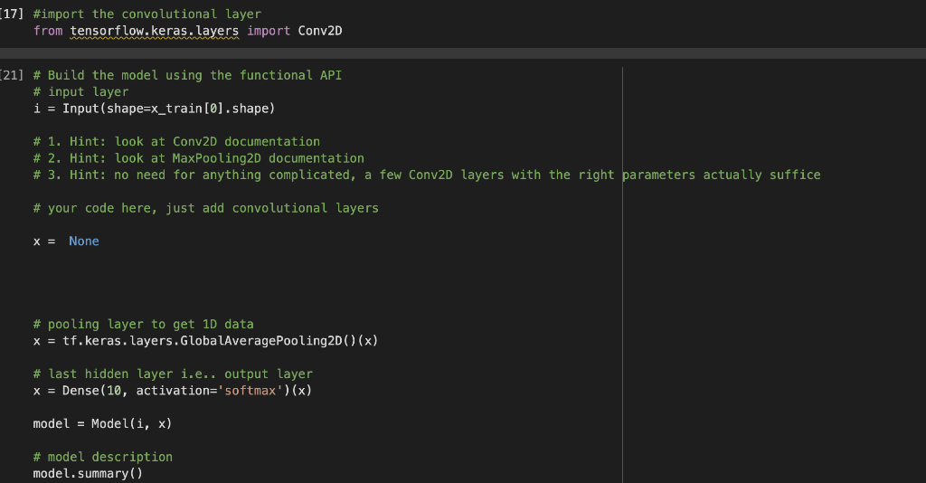 Solved Python Neural Networks Task Create A Simple Cnn
