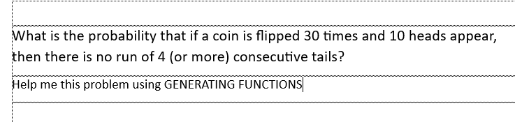Solved What is the probability that if a coin is flipped 30 | Chegg.com