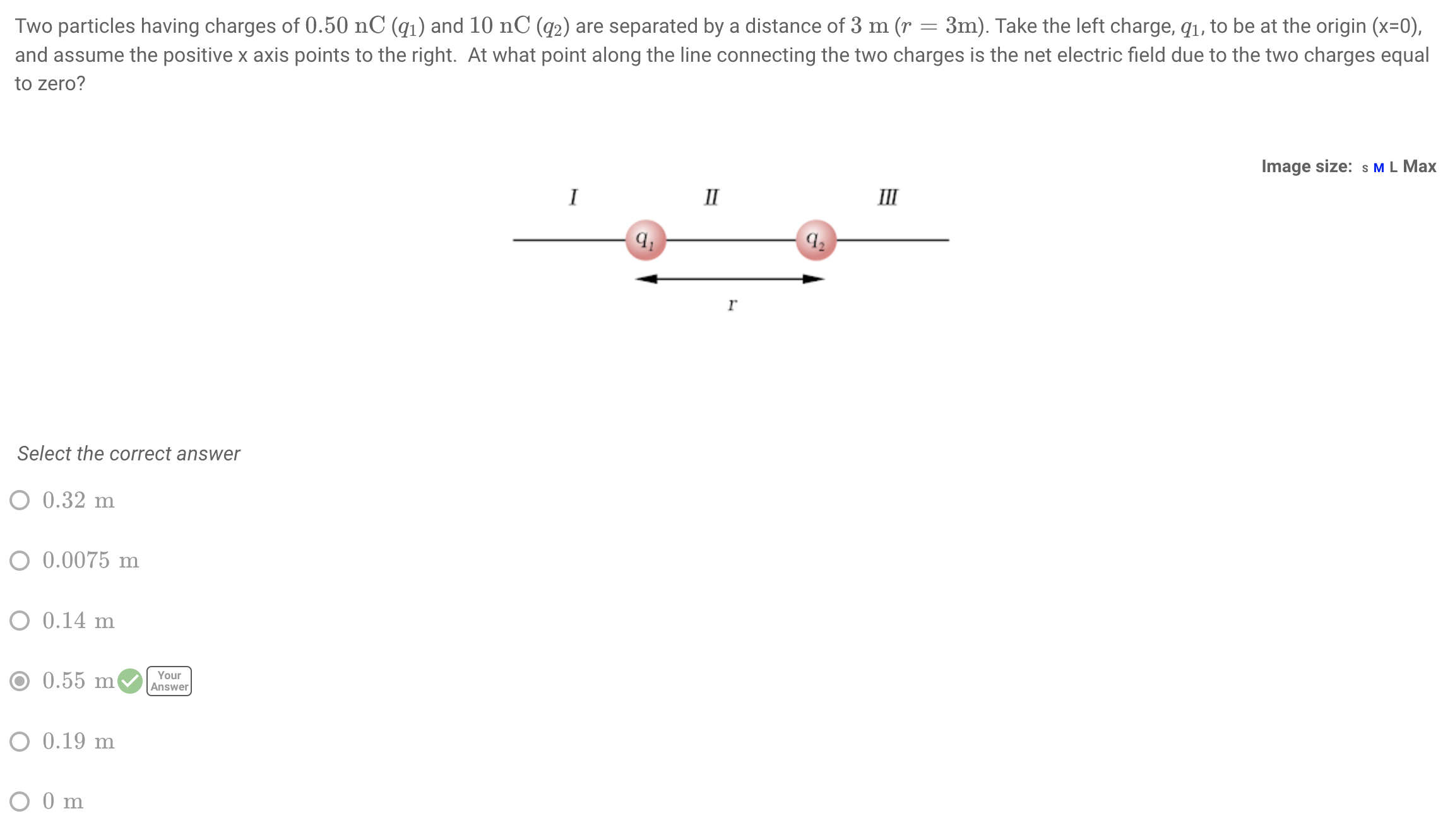 Solved Two particles having charges of 0.50nC(q1) and | Chegg.com