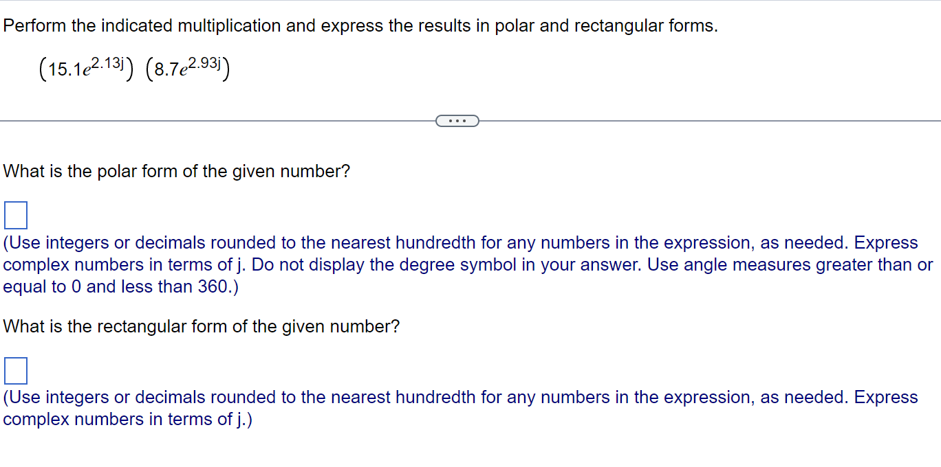 Solved Perform the indicated multiplication and express the | Chegg.com