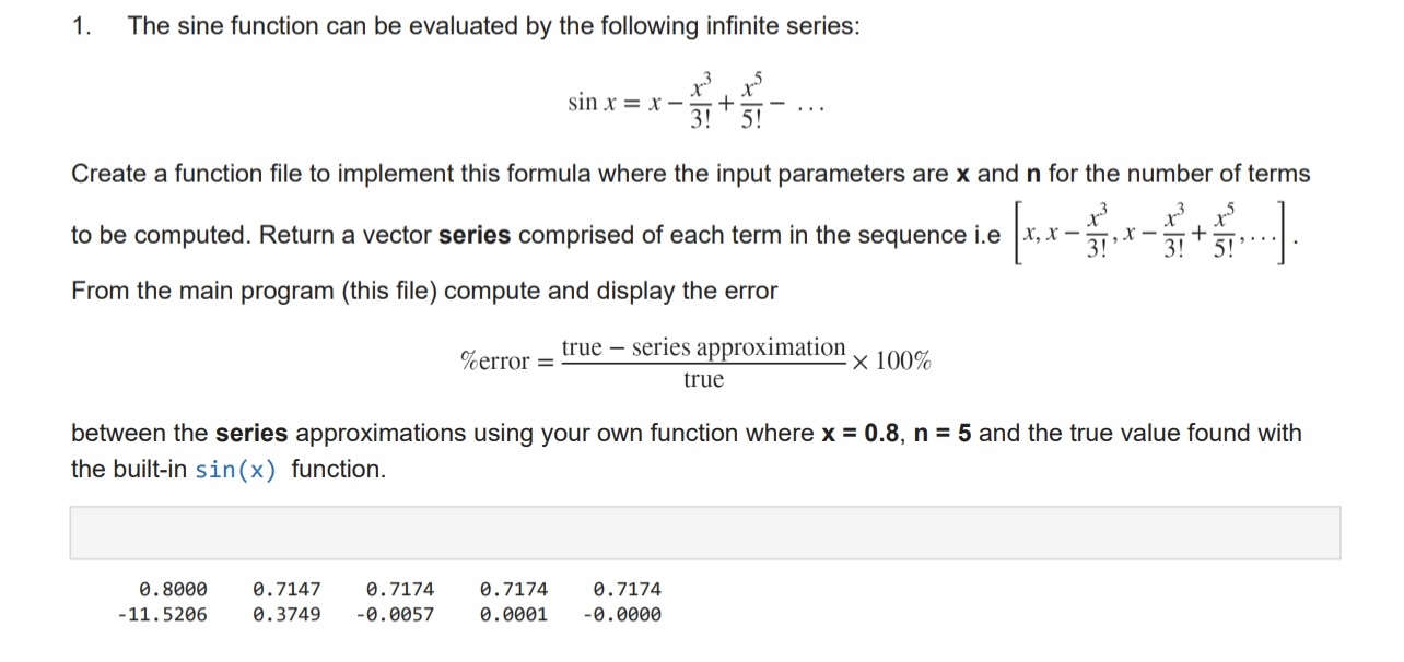 Solved Solve in matlab to get the shown output. The sine | Chegg.com