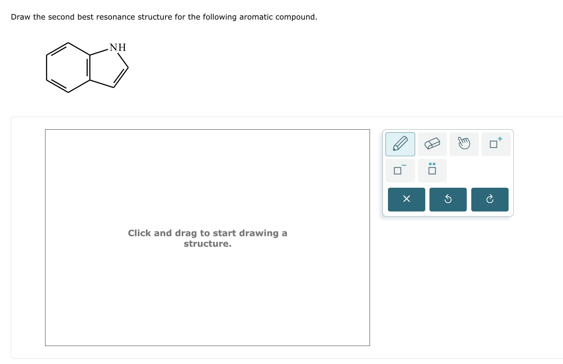 Solved Draw the second best resonance structure for the | Chegg.com