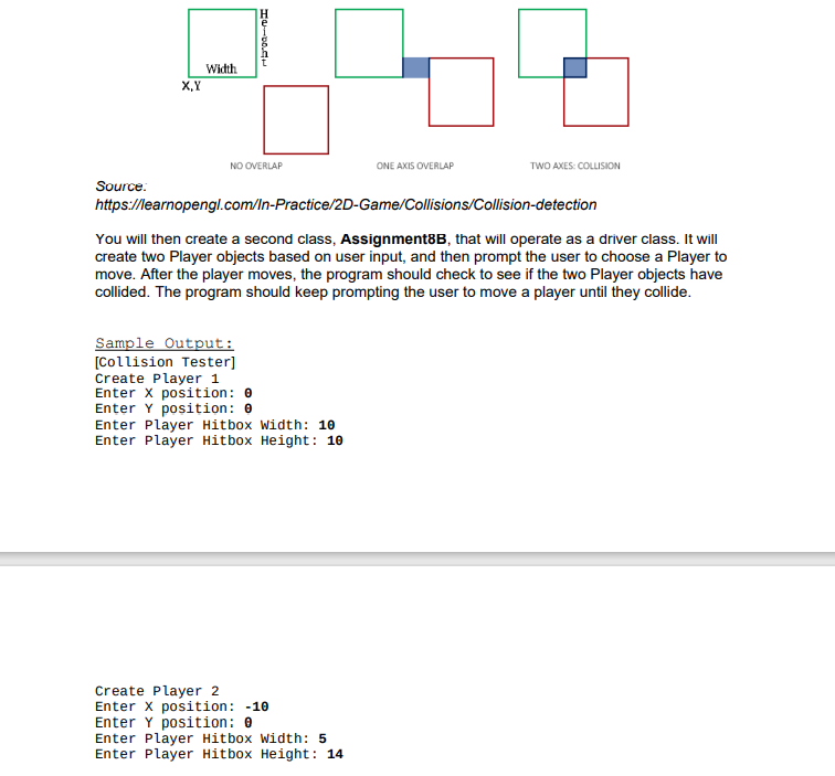 Solved Java Please! Assignment 8 B: Hit Boxes (Part 2). Back | Chegg.com
