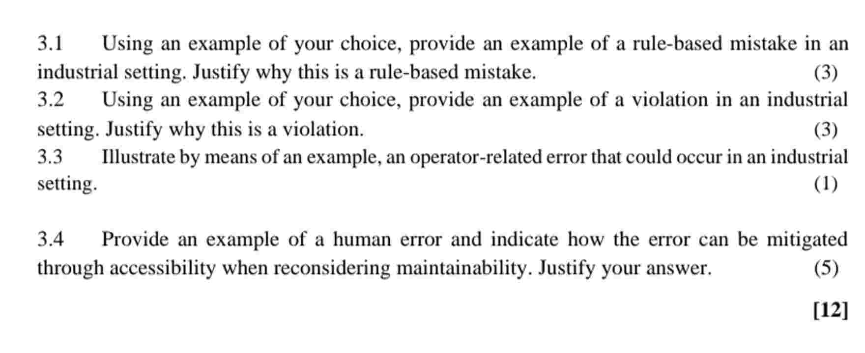 Solved 3.1 ﻿Using an example of your choice, provide an | Chegg.com