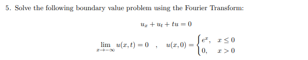 Solved 5. Solve the following boundary value problem using | Chegg.com