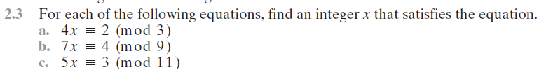 Solved 2.3 For each of the following equations, find an | Chegg.com