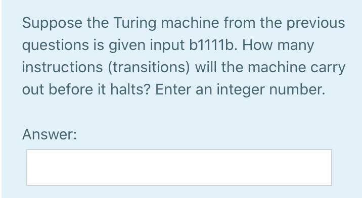 Solved Let's build the program for a Turing machine that can | Chegg.com
