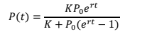 Solved P(t)=KP0ertK+P0(ert-1) ﻿What is the classifitcation | Chegg.com
