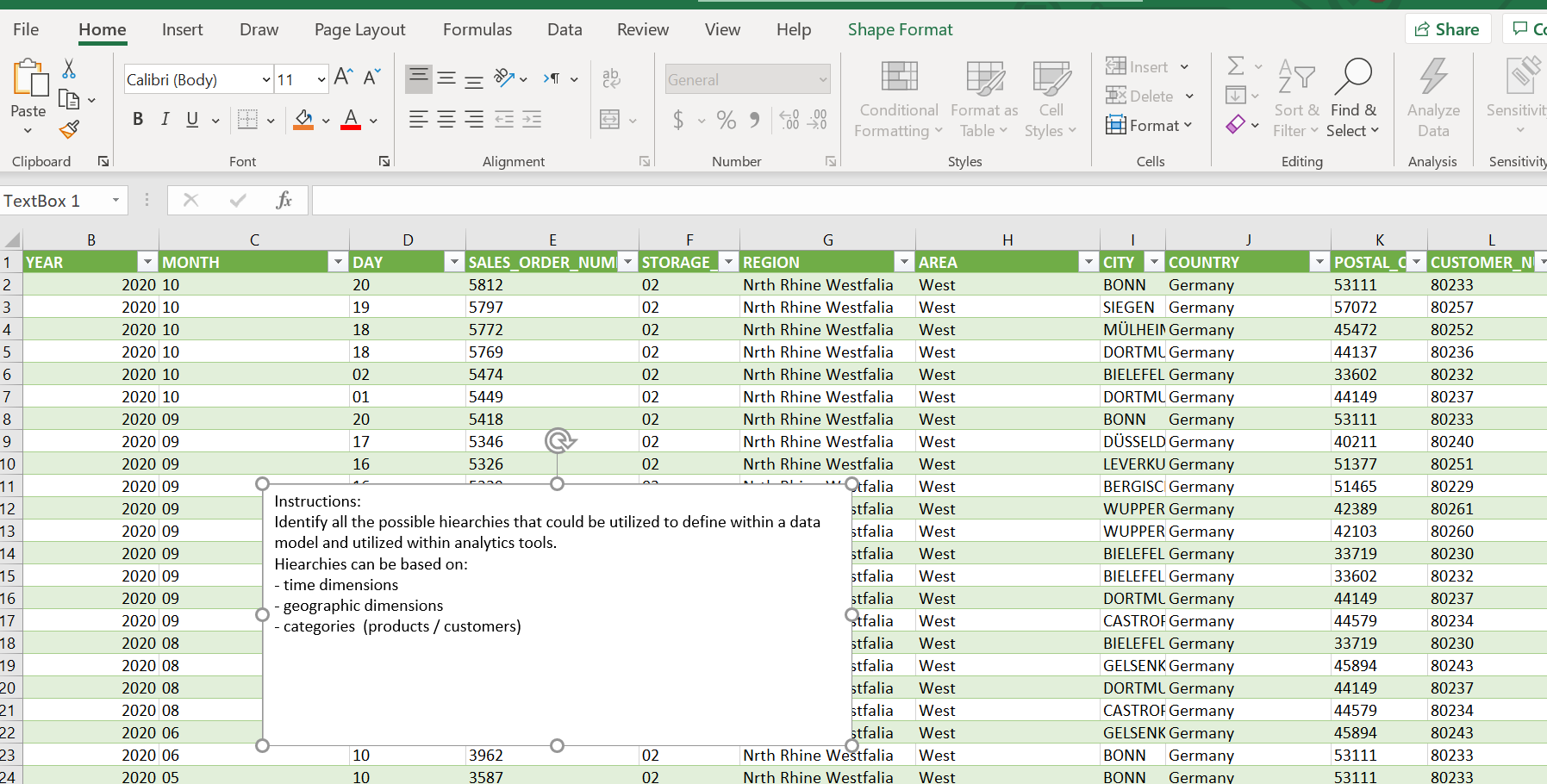 Solved File Home Insert Draw Page Layout Formulas Data | Chegg.com