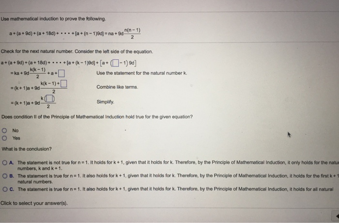 Solved Use mathematical induction to prove the following. | Chegg.com