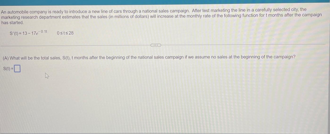 Solved An automobile company is ready to introduce a new | Chegg.com