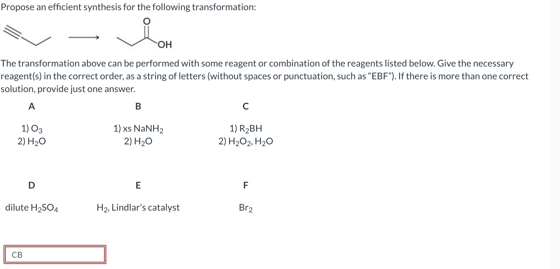 Solved Propose an efficient synthesis for the following | Chegg.com