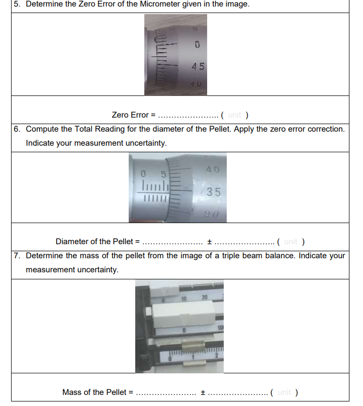 Solved 5. Determine the Zero Error of the Micrometer given | Chegg.com