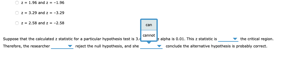 Solved 2. Alpha level and the critical region The alpha | Chegg.com