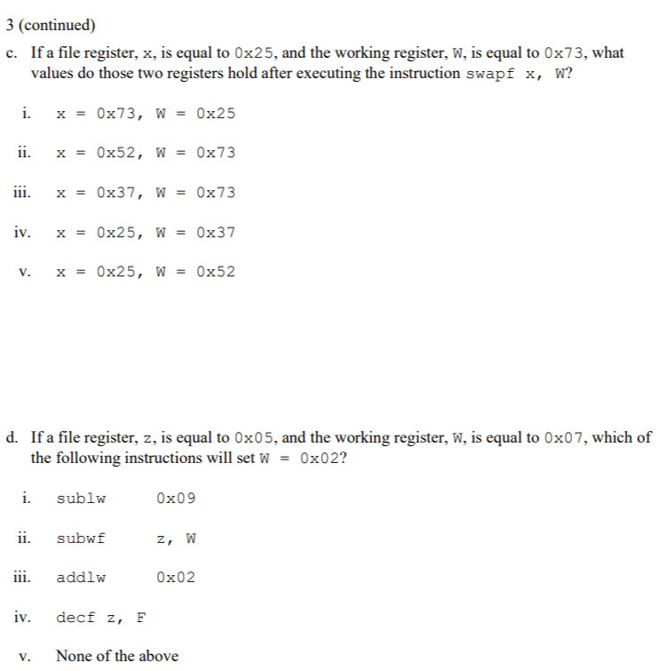 3. (16 points) General microcontroller programming a. | Chegg.com