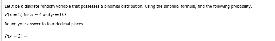 Solved Let x be a discrete random variable that possesses a | Chegg.com