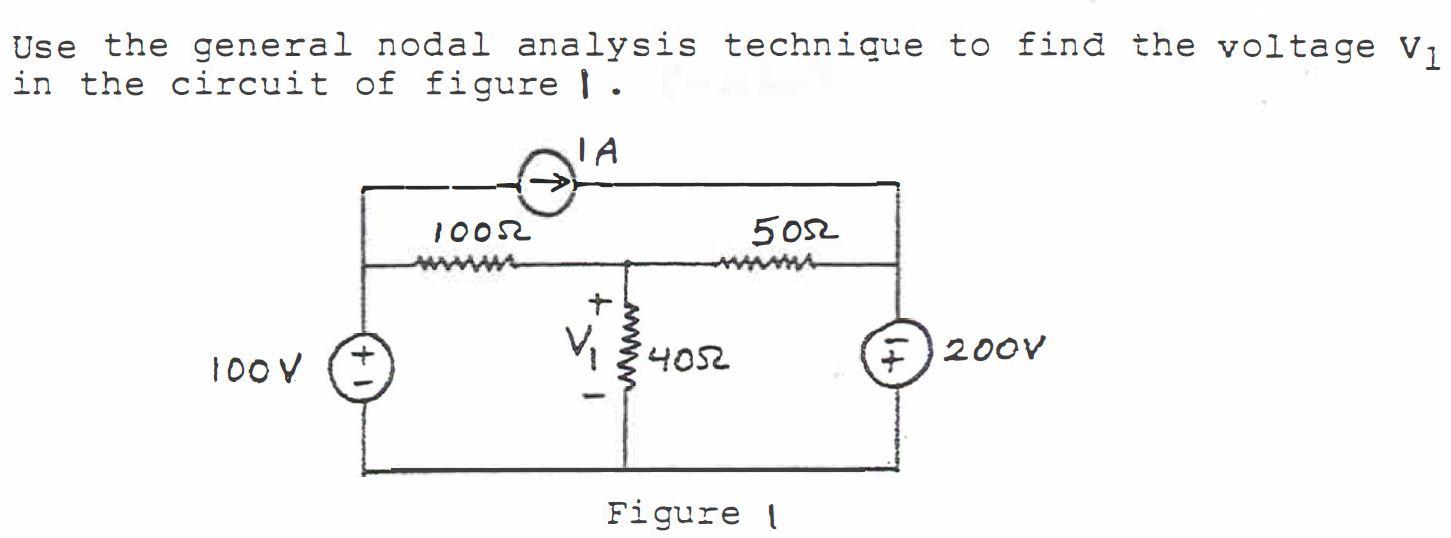 Solved Use the general nodal analysis technique to find the | Chegg.com