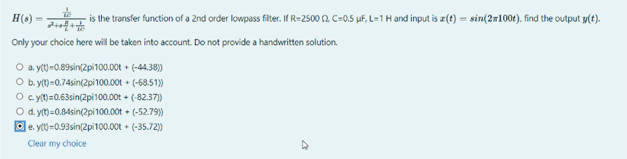 H S 1 Lc S 2 Sr L 1 Lc Is The Transfer Function Of A