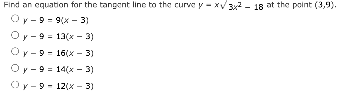 Solved Find an equation for the tangent line to the curve | Chegg.com