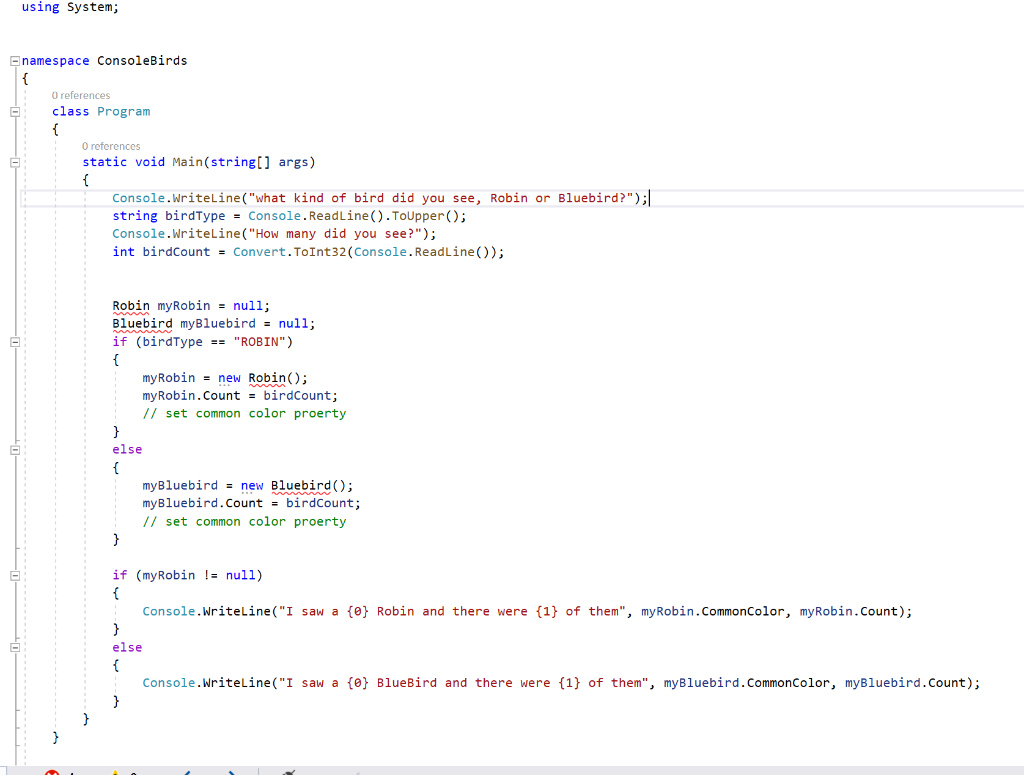 Solved Start with my zip file: BirdLibrary Homework.zip Add | Chegg.com