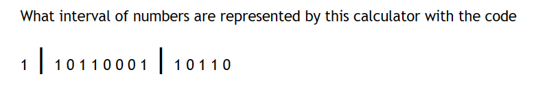 Solved What interval of numbers are represented by this | Chegg.com