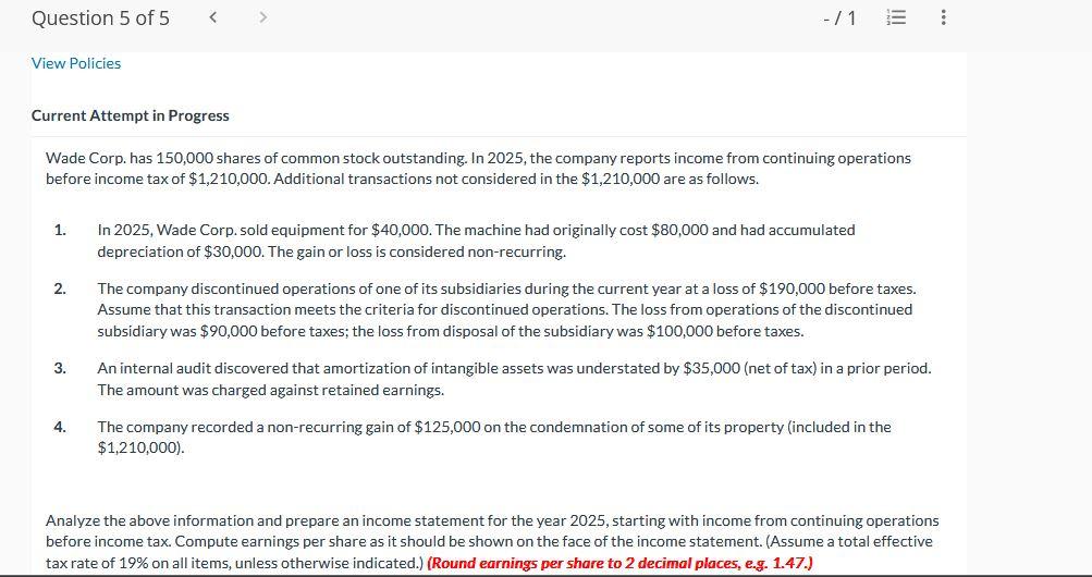 Solved Wade Corp. has 150,000 shares of common stock | Chegg.com