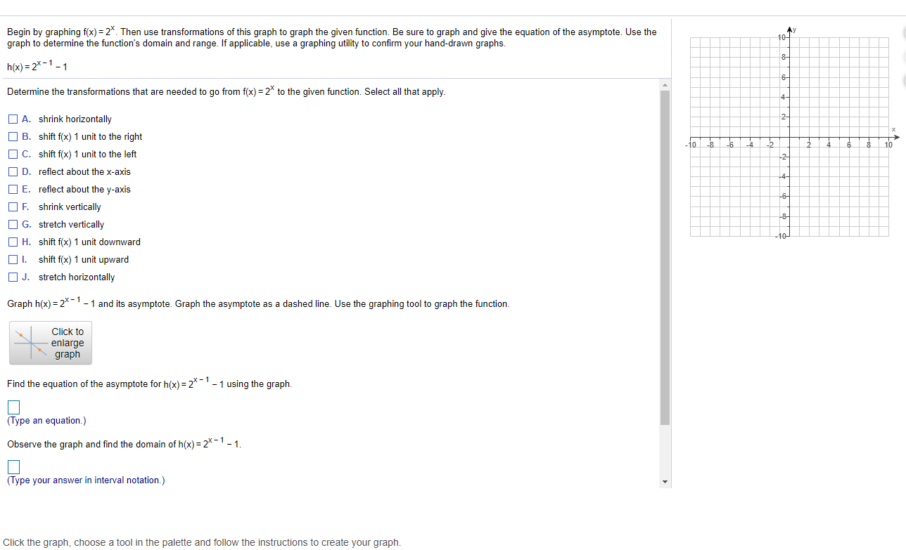 Solved AY Begin by graphing f(x)= 2%. Then use | Chegg.com