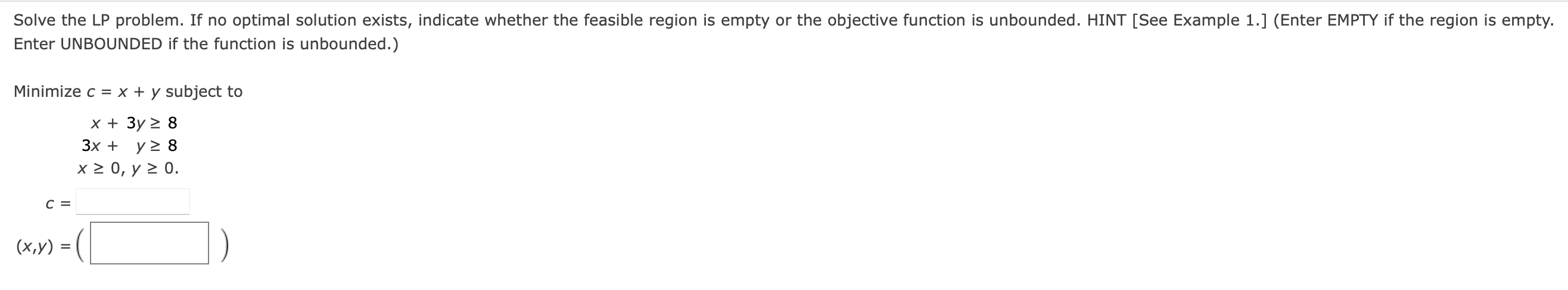Solved Enter UNBOUNDED if the function is unbounded.) | Chegg.com