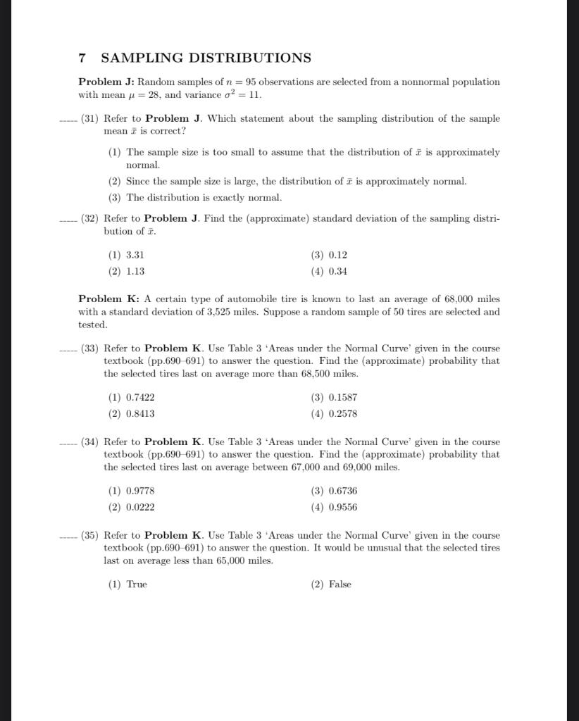 Solved 6 THE NORMAL PROBABILITY DISTRIBUTION Problem H: A | Chegg.com