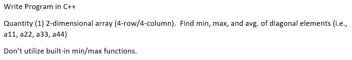 Solved Write Program In C Quantity 1 2 Dimensional Array 