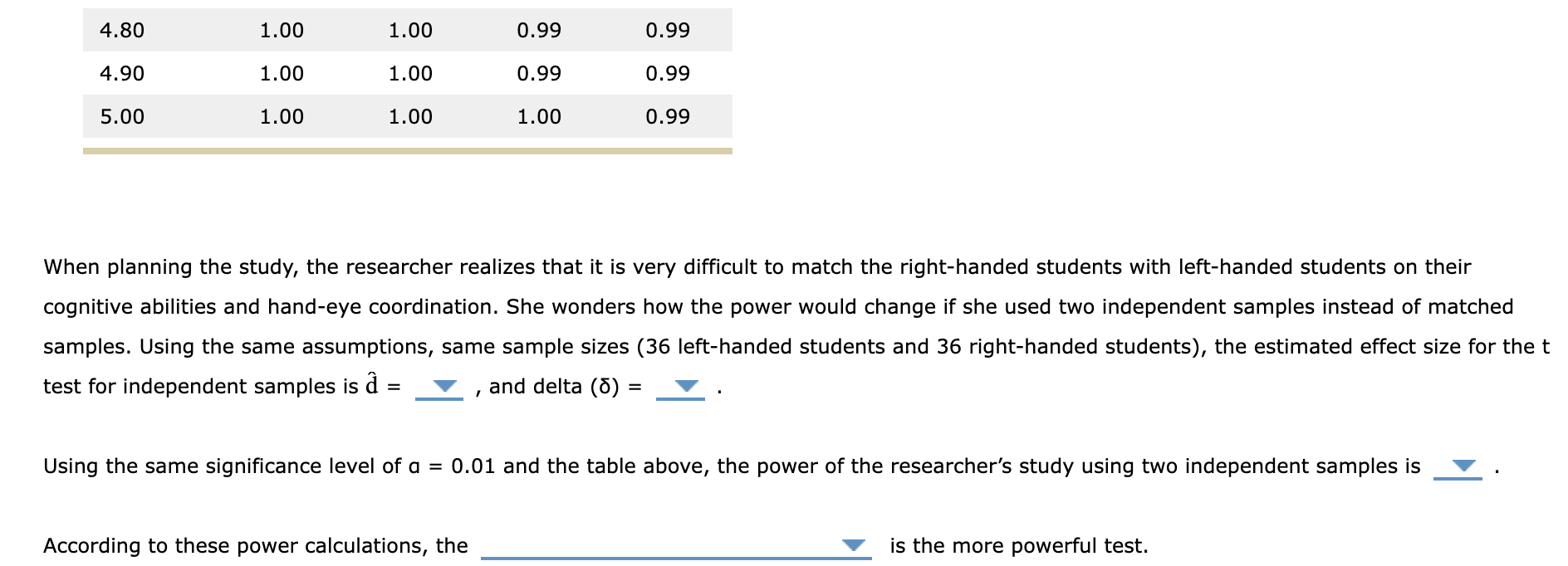 left-handed students on their cognitive abilities and | Chegg.com