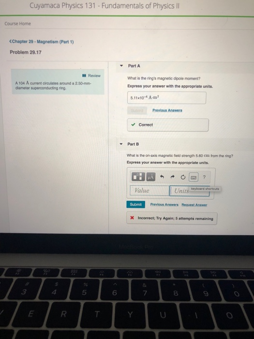 Solved Cuyamaca Physics 131- Fundamentals of Physics II | Chegg.com